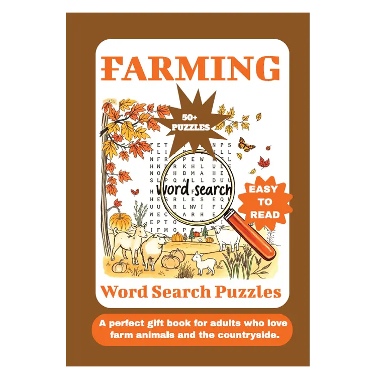 Farming Word Search Puzzle Book | 55 Fun Farm-Themed Puzzles