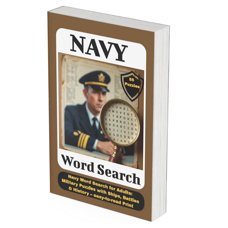 Navy Word Search Puzzle Book – PDF or Paperback on Amazon
